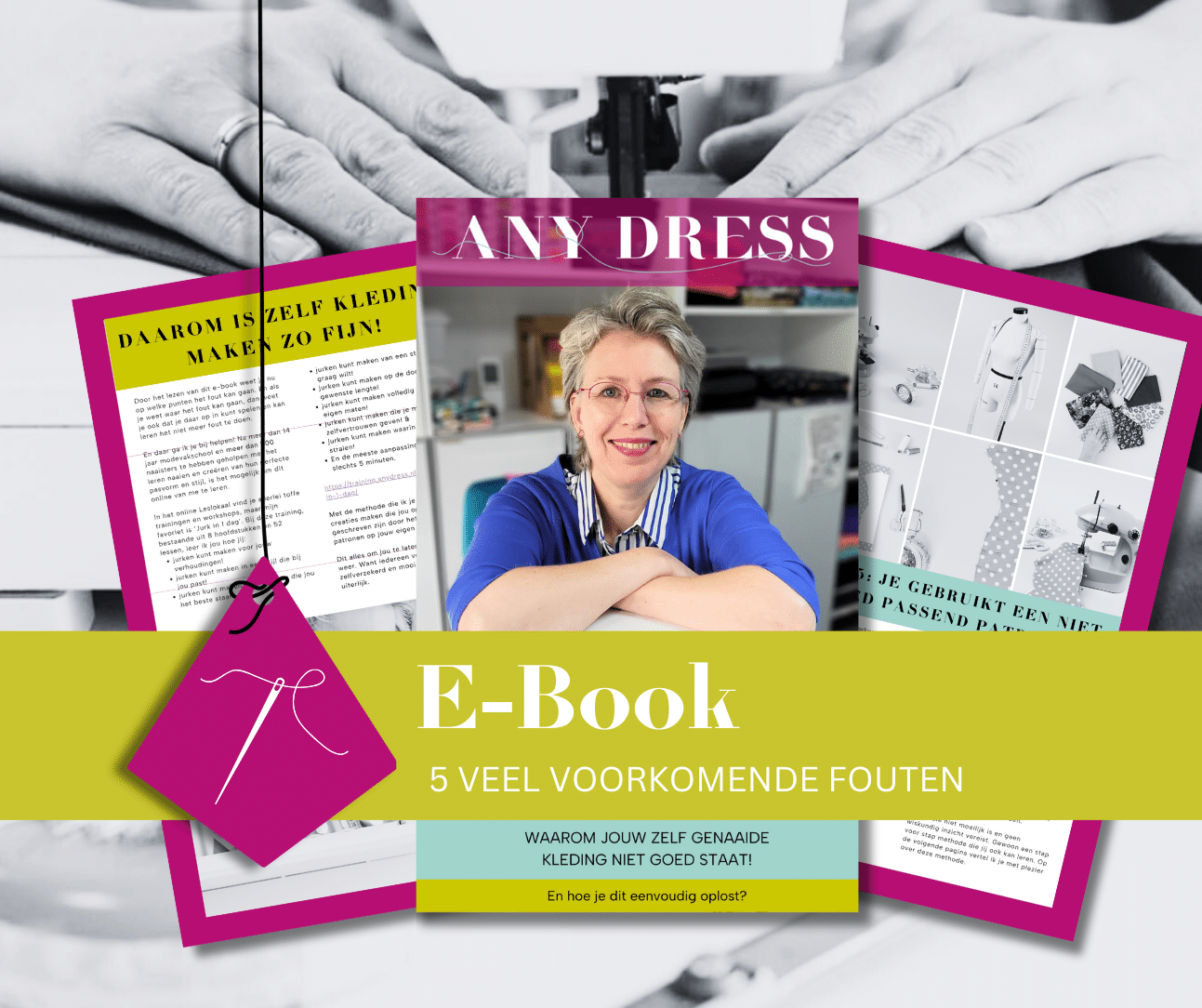 E-book 'Waarom jouw zelfgemaakte kleding nooit écht goed zit' - Any Dress